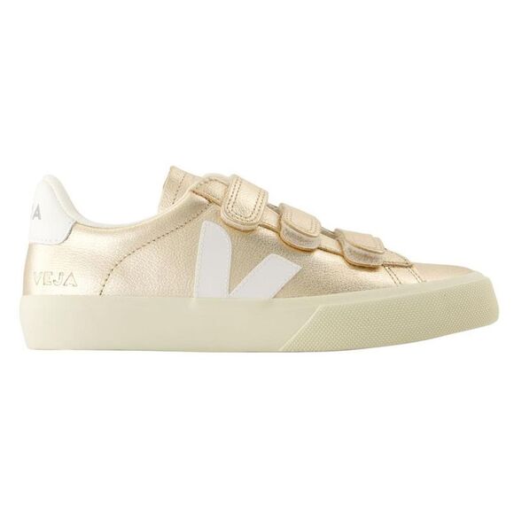Veja | Shoes | Veja Esplar Low Top Leather Sneaker Women Metallic Gold ...